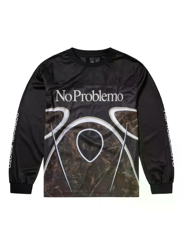 Aries Mesh-panel Long-sleeve T-shirt