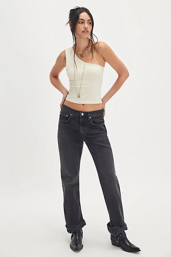 AGOLDE Mid-rise Kick Bootcut Jeans - Obscure