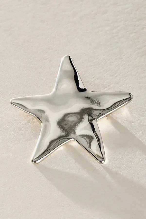 Free People Star-shaped Brooch - Silver Star