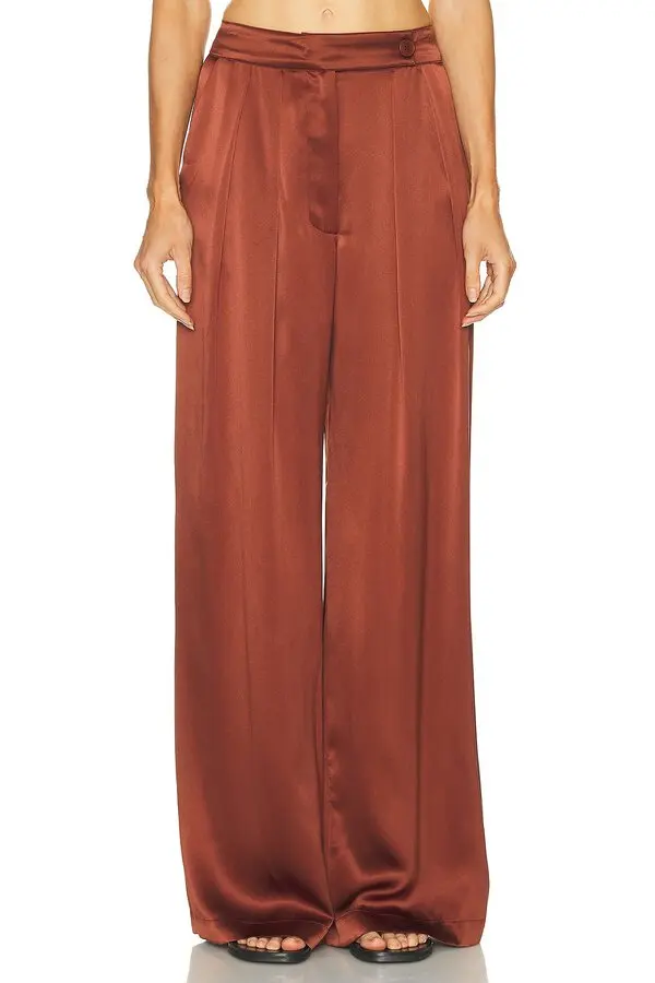 Sablyn High-rise Double Pleat Trouser