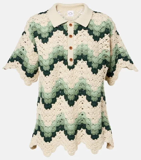 The Upside Tidal Sagra Cotton Crochet Top - Beige