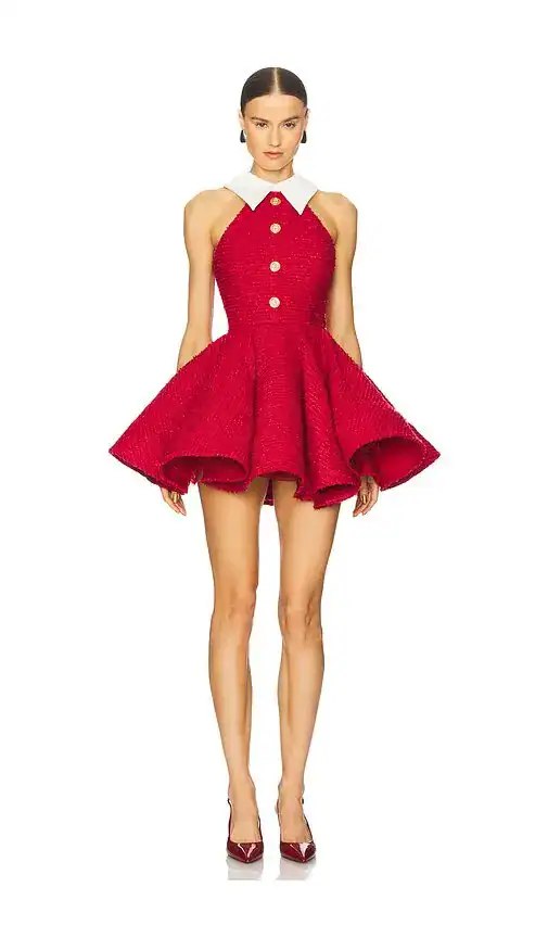 red and gold mini dress AKIRA No Crumbs Sequin Mini Dress main image 1