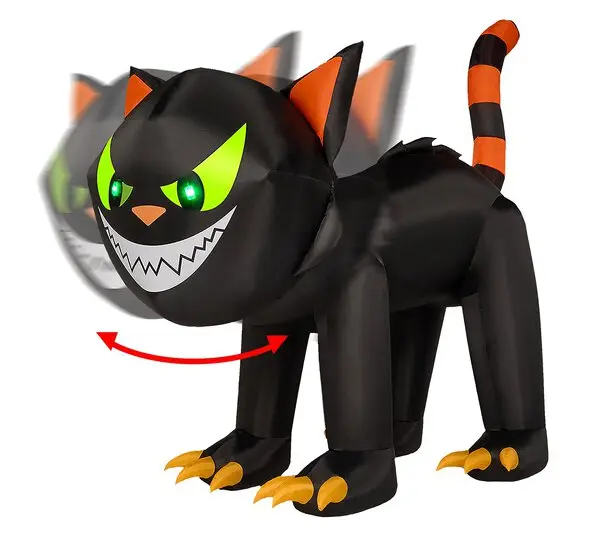 JOYFY 7ft Moving Cat Inflatable Halloween Decor