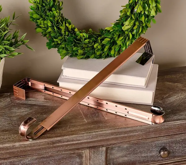 HOME REFLECTIONS As Is Set Of 2 Adjustable Wreath Hangers