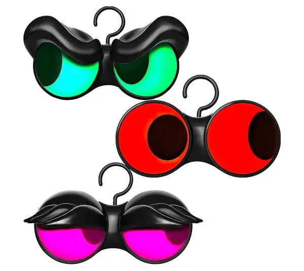 JOYFY 3-pack Halloween Timer Neon Flashing Peep Ing Eyes Lights