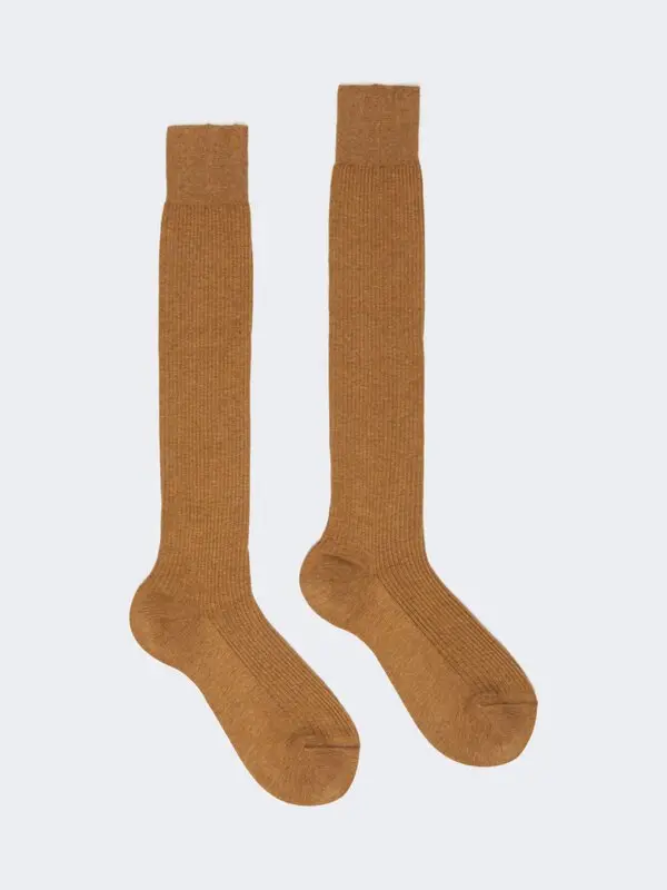 Max Mara Cashmere Socks - Hazelnut Brown