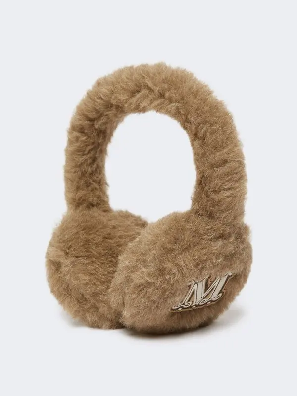 Max Mara Alpaca And Cashmere Teddy Earmuffs - Bronze