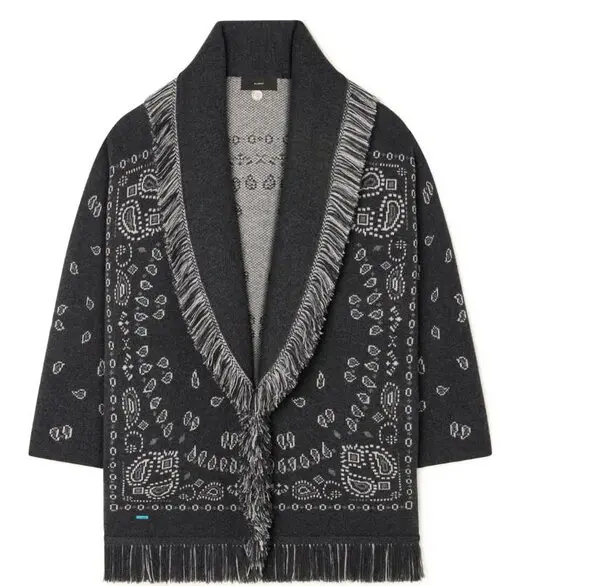 Alanui Bandana Jacquard Cardigan