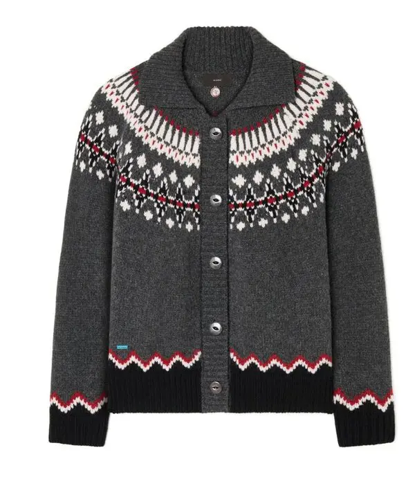 Alanui Sweet Winter Jacket - Black Grey/multicolor