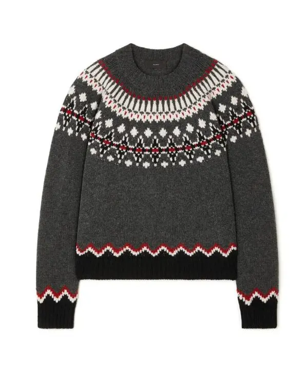 Alanui Sweet Winter Sweater Black Grey/multicol - Black Grey/multicolor