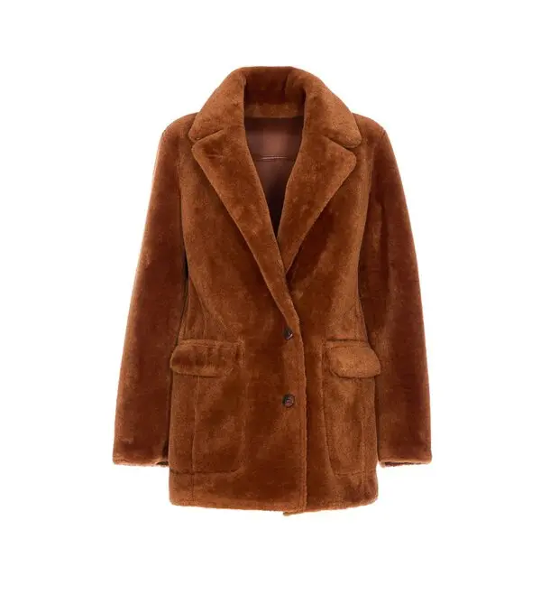 URBANCODE Reversible Faux Fur Jacket - Brown