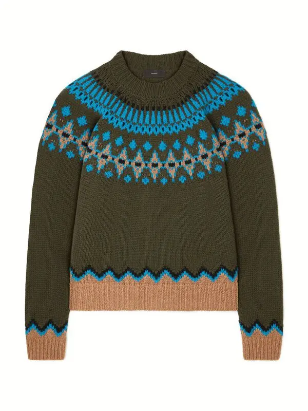 Alanui Winter Sweater - Oliva/multicolor