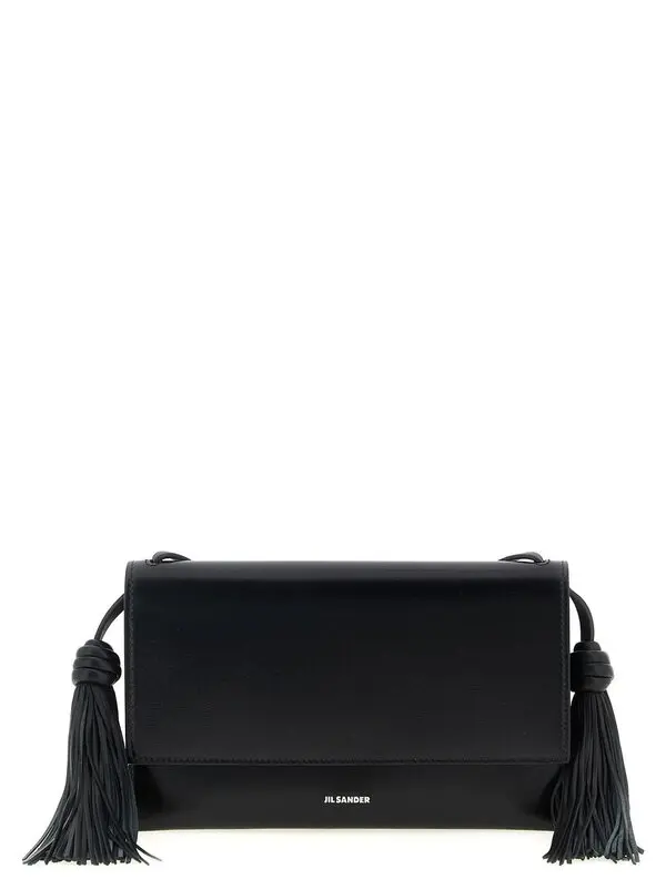 JIL SANDER Tassel Shoulder Bag