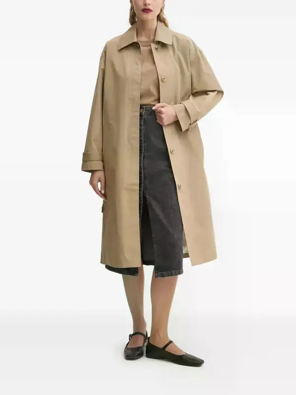 SESSUN Belted Buttoned Trench Coat