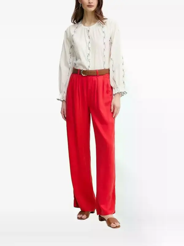 HOSS INTROPIA Embroidered-flowers Blouse