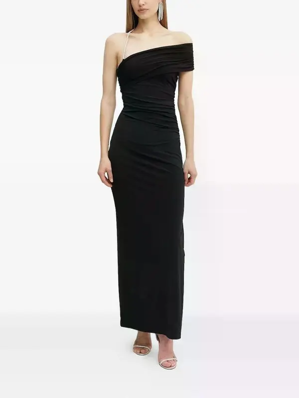 Herve Leger Olivia Crystal-embellished One-shoulder Maxi Dress