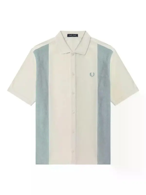 Fred Perry Towelling Panel Short-sleeve Shirt