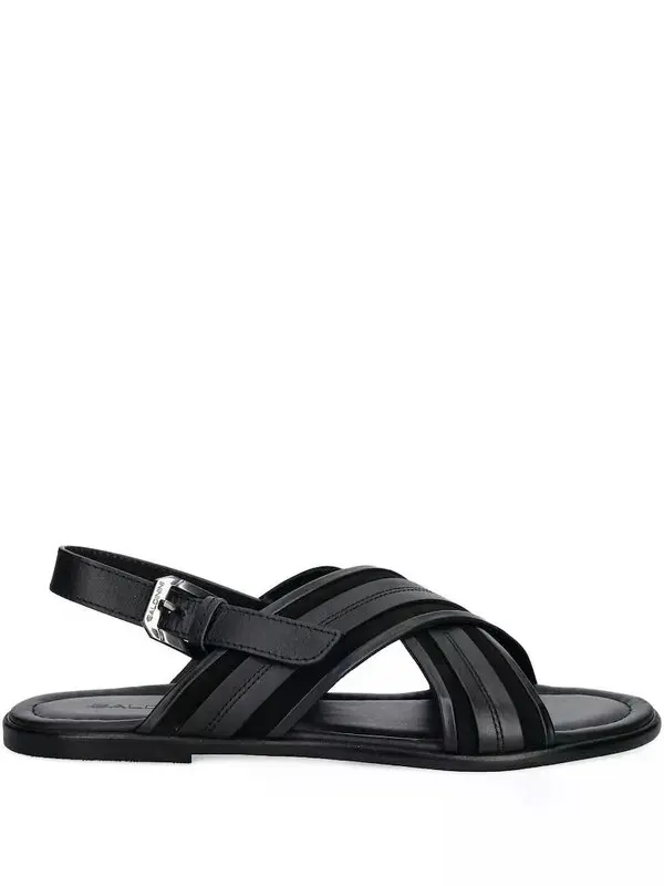 BALDININI Leather Crossed-strap Sandals