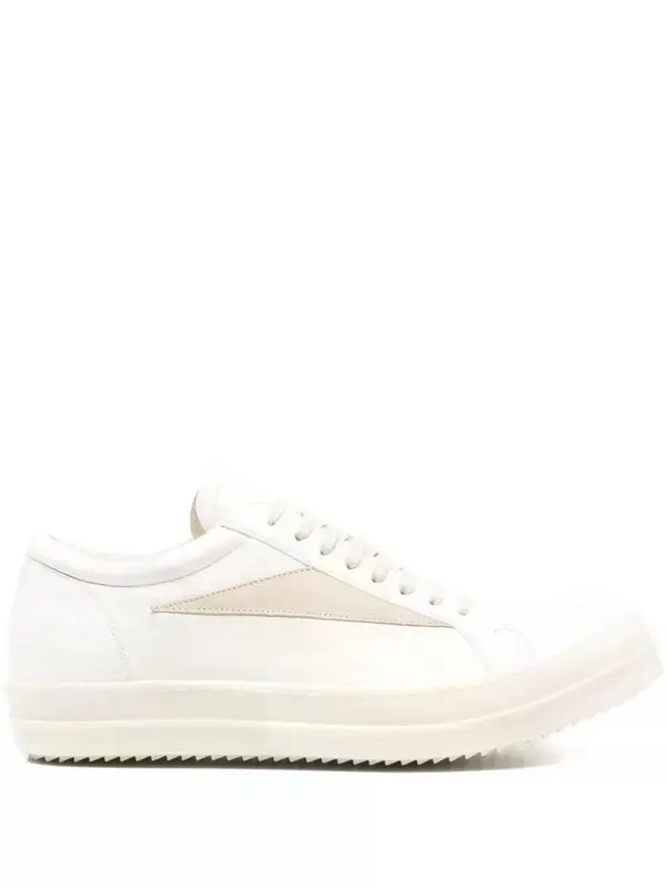 Rick Owens Leather Sneakers - Neutrals