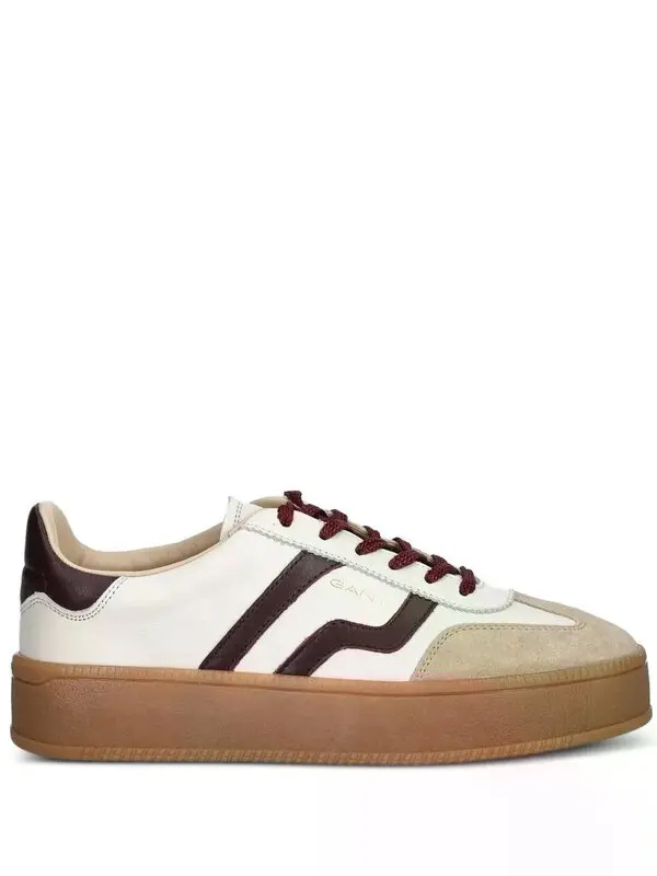 Gant Leather Panelled Low-top Sneakers - White