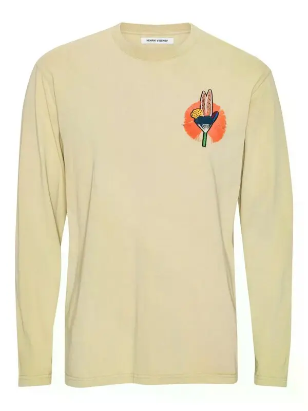 Henrik Vibskov Graphic Long-sleeve T-shirt - Neutrals