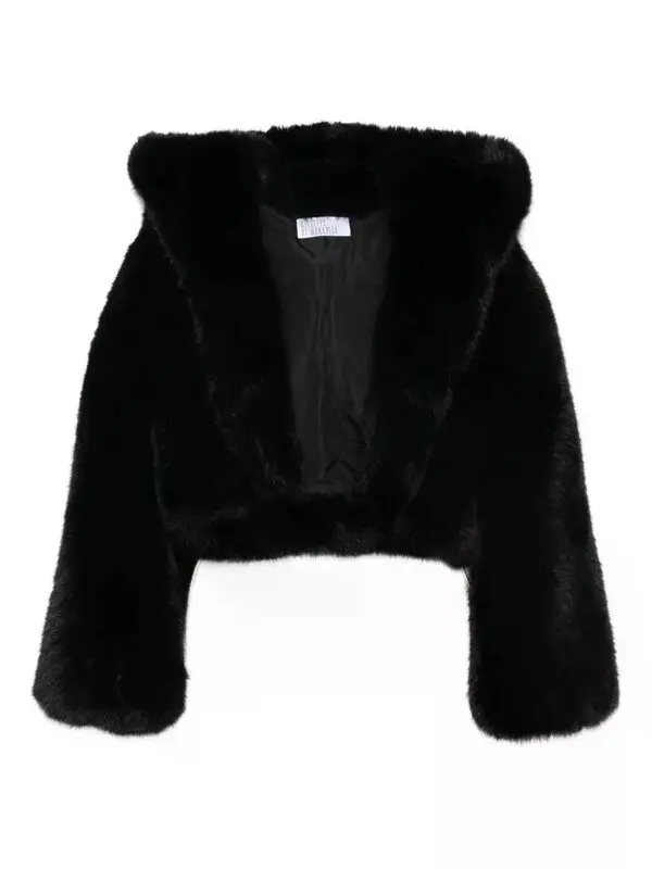 Giuseppe Di Morabito Faux Fur Hooded Jacket - Black
