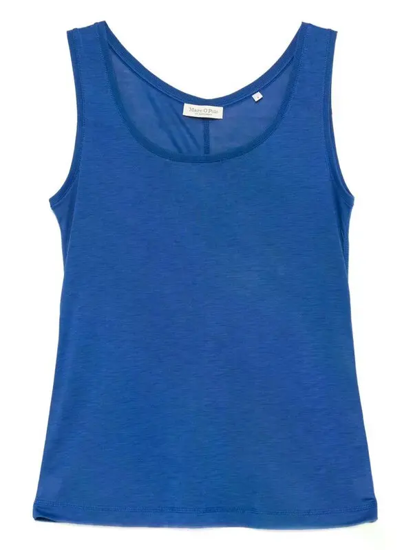 Marc O'polo Ribbed Scoop-neck Tank Top - Blue