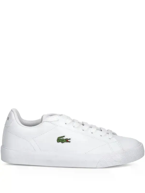 Lacoste Leather Sneakers With Crocodile Emblem