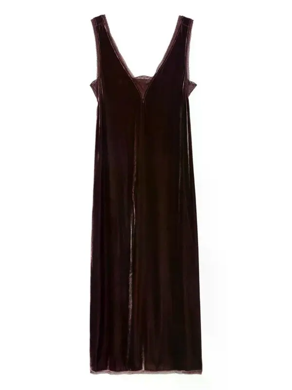 Zadig&Voltaire Lace-insert Midi Dress - Red