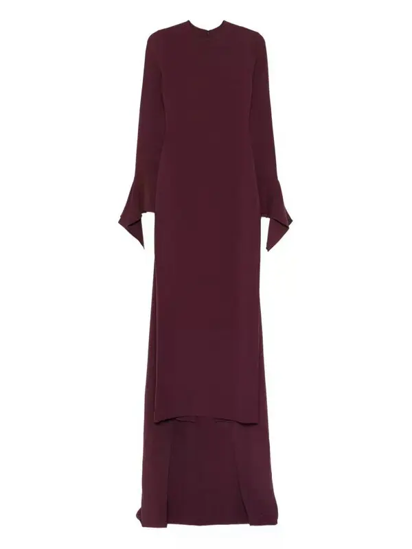 Solace London Blake Flared Sleeve Maxi Dress - Red