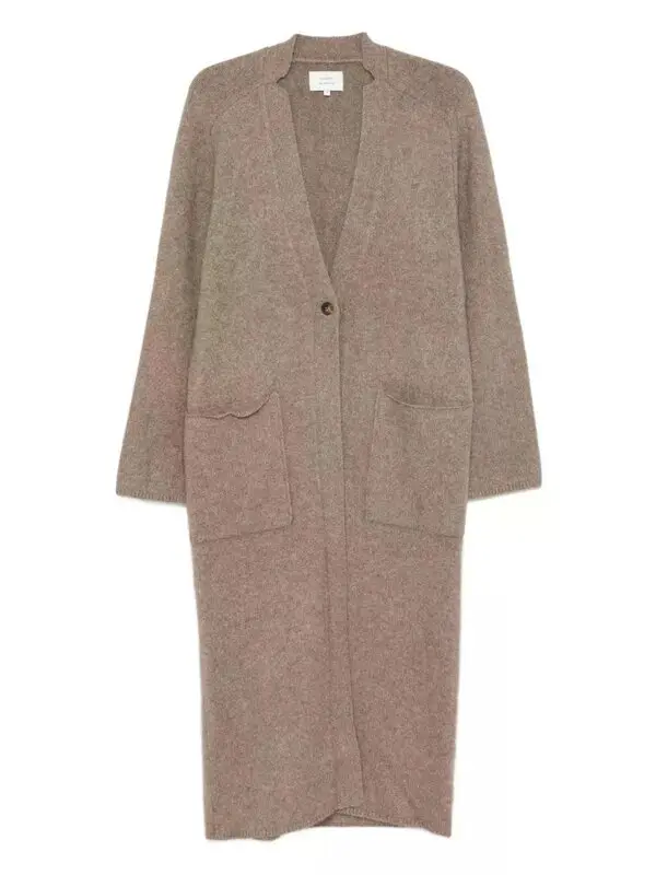 Loulou De Saison Patch-pocket Button Cardigan Coat - Neutrals
