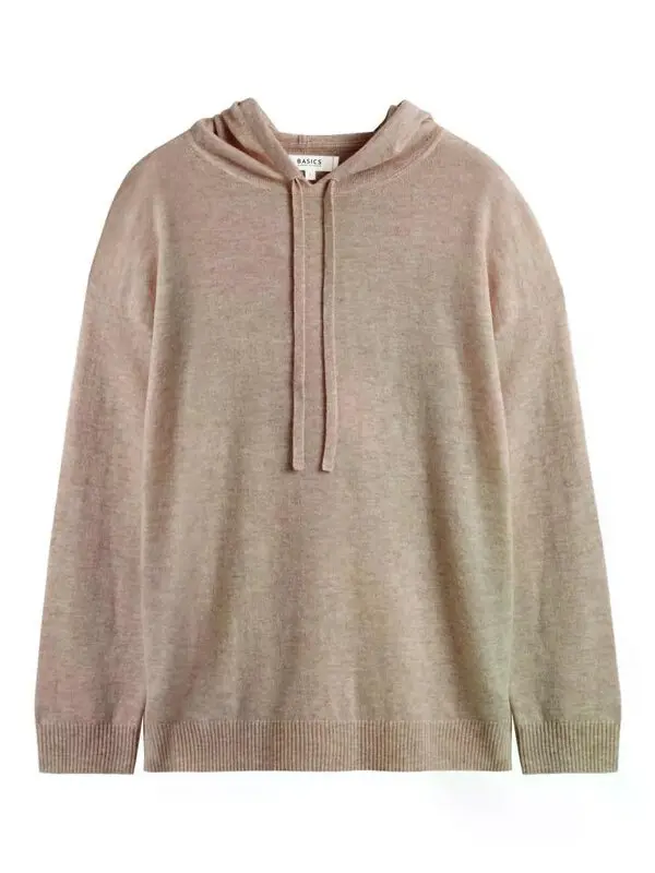 Chinti & Parker Hooded Ribbed Wool-cashmere Hoodie - Neutrals