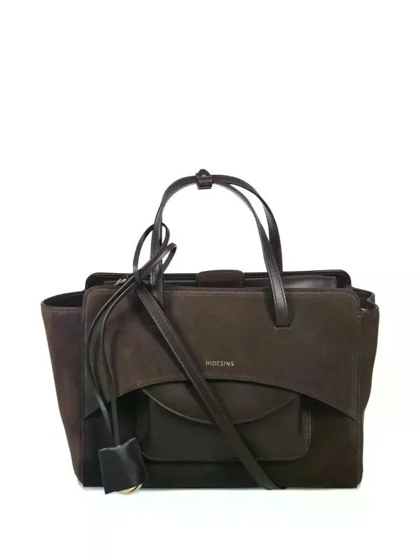 HIDESINS Flap Suede Tote Bag