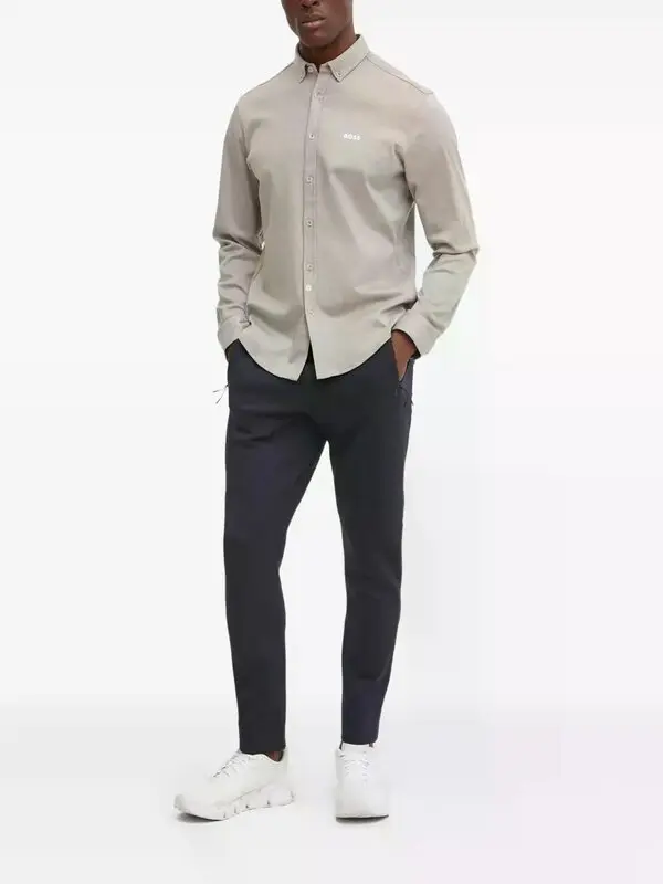 Hugo Boss Textured Logo-print Shirt