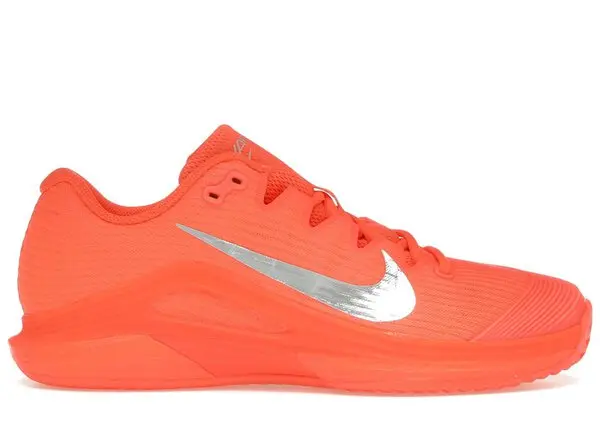 Nike Court Air Zoom Vapor Clay Premium Sneakers - Hyper Crimson/metallic Silver