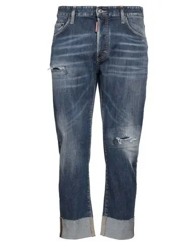 Dsquared2 Tapered Jeans With Leather Trims