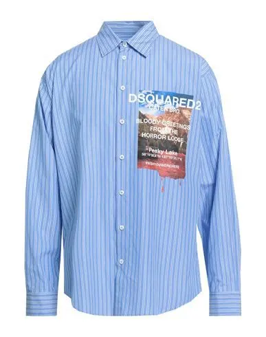 Dsquared2 Shirt Azure Size Cotton