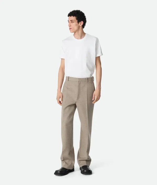 Bottega Veneta Wool And Cashmere Straight Leg Pants