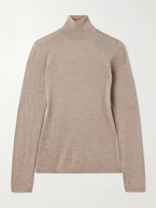 Max Mara Meana Cashmere Turtleneck Sweater - Neutrals