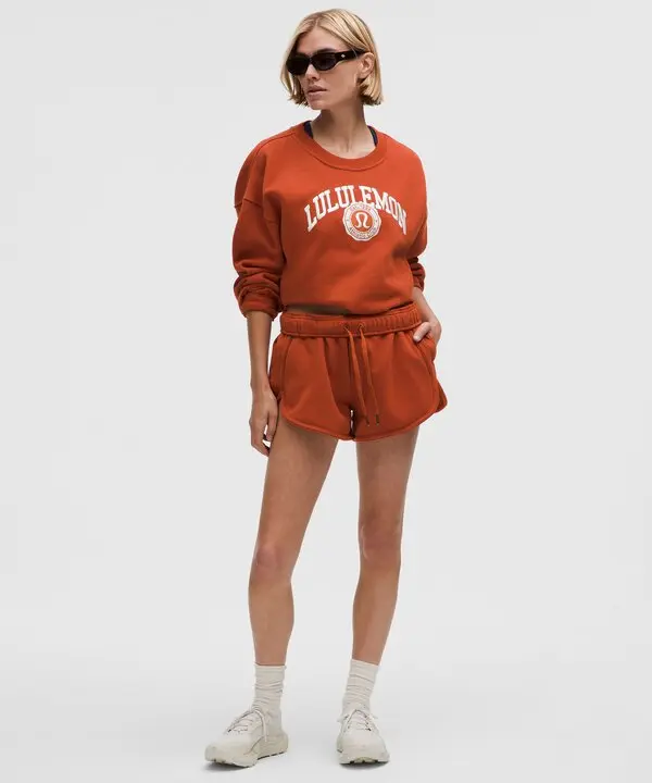 Lululemon Scuba Mid-rise Oversized Short 3 - Autumn Rust