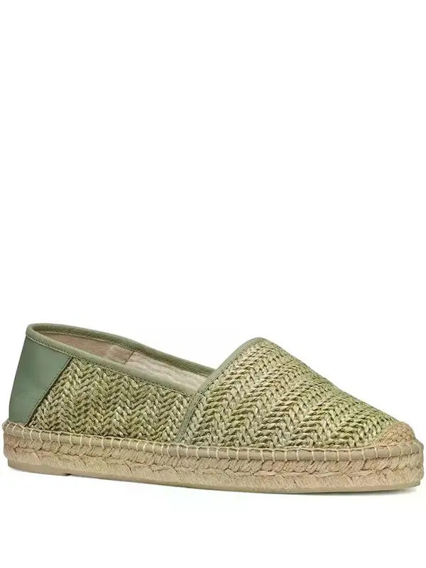 Geox Lampedusa Herringbone-woven Espadrilles - Green
