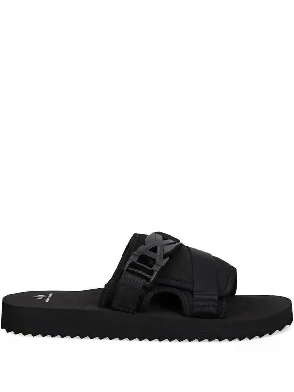 Armani Exchange Buckle-strap Slides