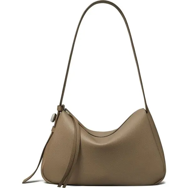 Tory Burch Romy Leather Shoulder Bag - Wild Mushroom