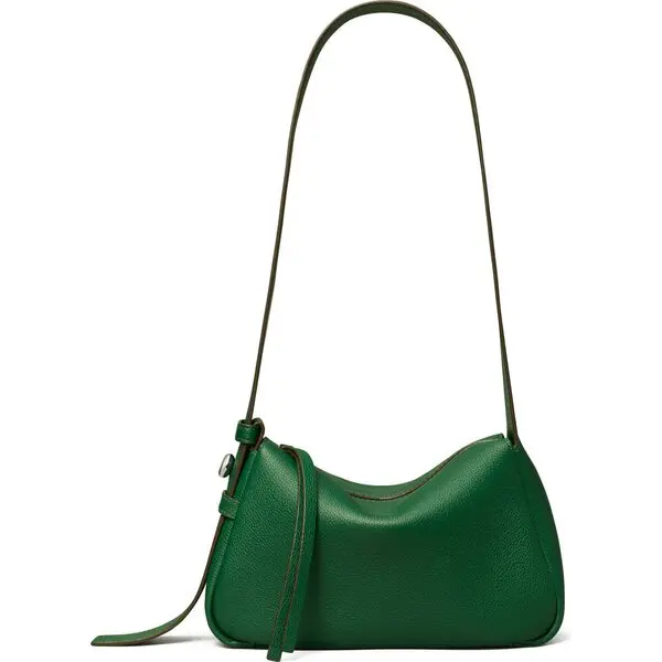 Tory Burch Small Romy Leather Shoulder Bag - Dark Kale