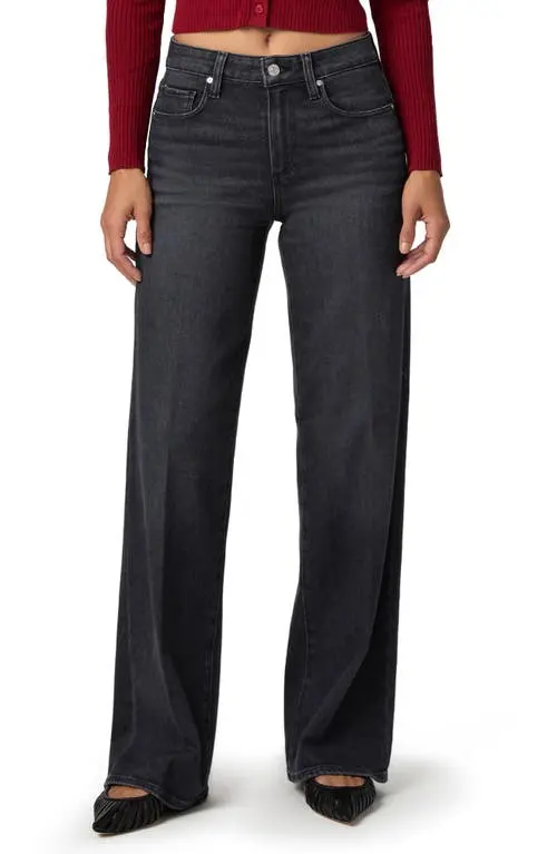 Paige Tatum Wide-leg Jeans - Ink Black