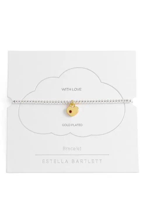 Estée Lauder Heart Padlock Slide Bracelet