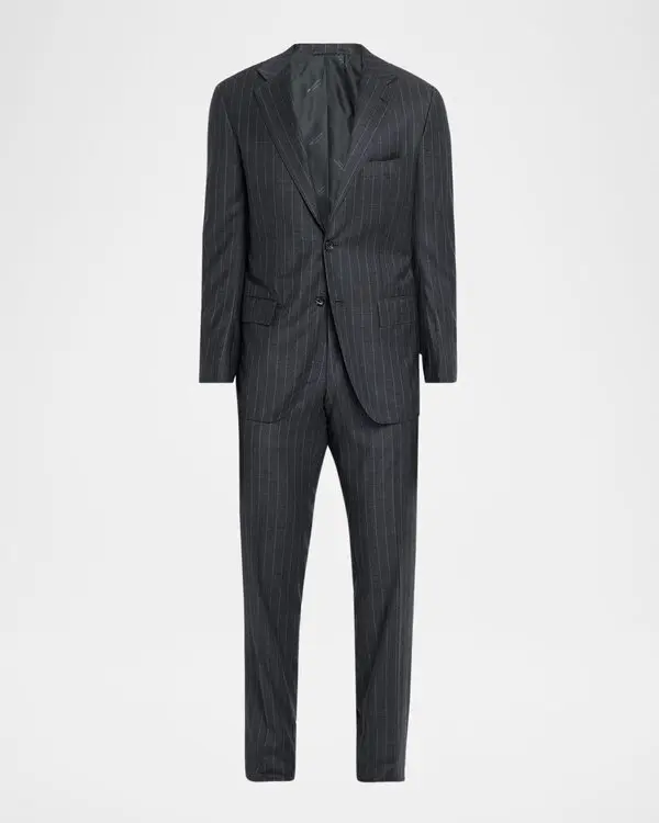 Kiton Wool Pinstripe Two-piece Suit