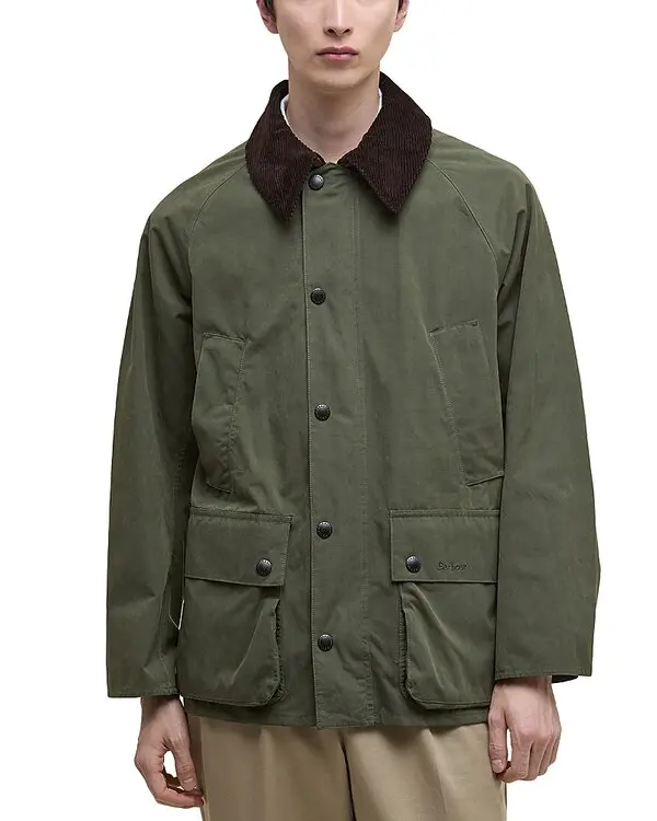 Barbour Peached Oversized Bedale Casual Jacket - Sage