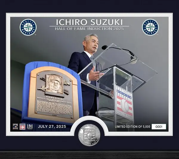 HIGHLAND MINT Ichiro Suzuki 2025 Hof Induction Coin Mint Frame