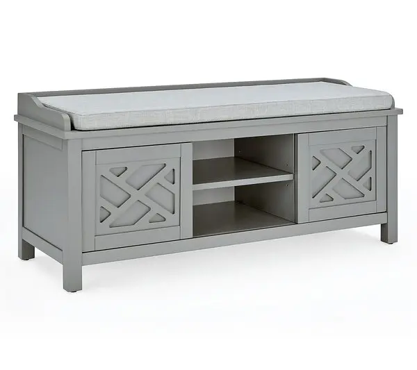 ALATERRE FURNITURE Coventry 45' Wood Storage En Tryway Bench
